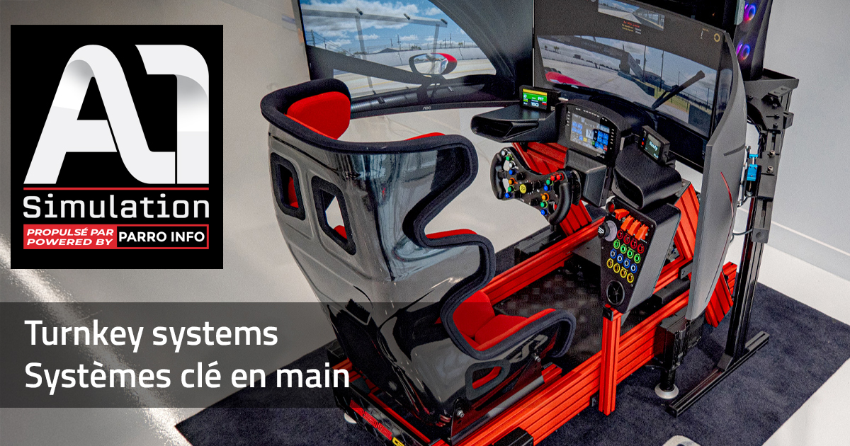 Simulateur Karting clé en main | A1 Simulation Propulsé par Parro Info